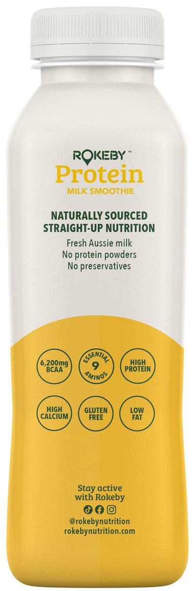 Rokeby Protein Smoothie Banana Honey + Cinnamon 425ML – SILVERWAVE
